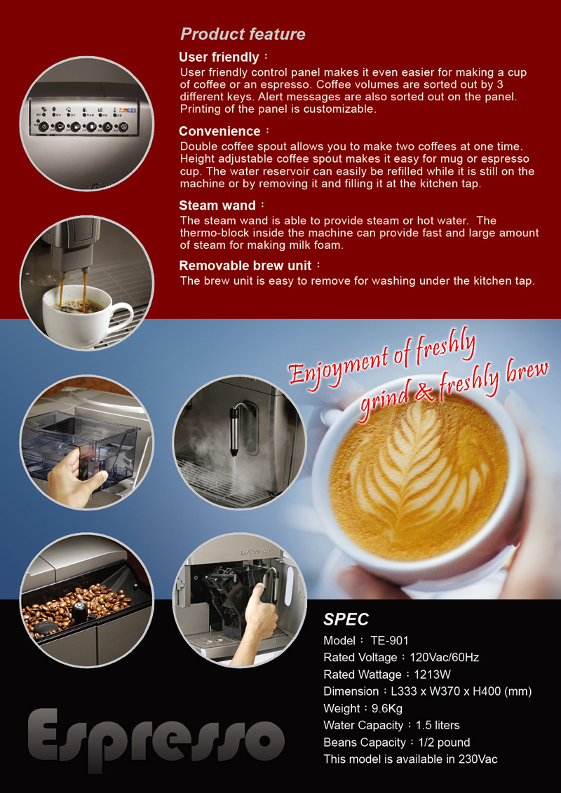 Automatic Espresso Machine TE-901